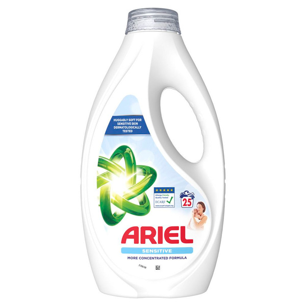 Гель для стирки Ariel Sensitive, для чувствительной кожи, 25 стирок ...