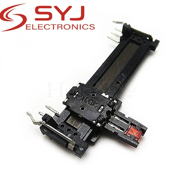 1шт ALPS 4.5 cm mixer equalizer fader with lamp potentiometer W100KX2 ...