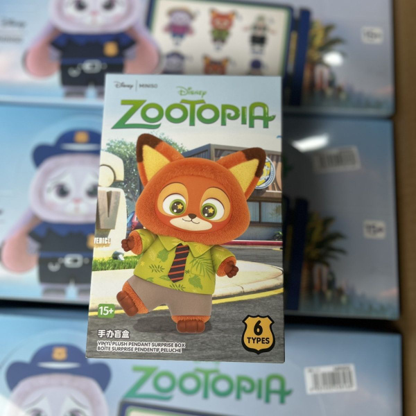 MINISO Zootopia Vinyl Plush Pendant Mystery Blind Box, Подарки ...