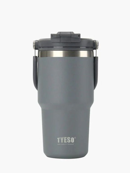 Термокружка 600 мл с трубочкой Tyeso Vacuum Insulated Tumbler (01-01022 ...