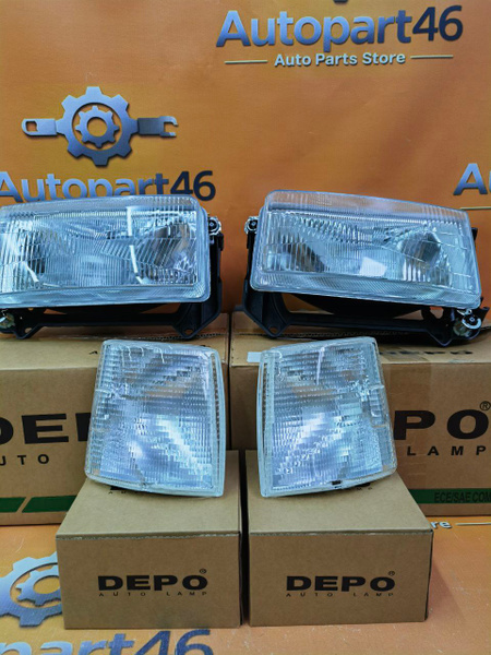 Фары с поворотниками белыми Фольксваген Транспортер Т4 VW Transporter T4 depo тайвань отличное ...