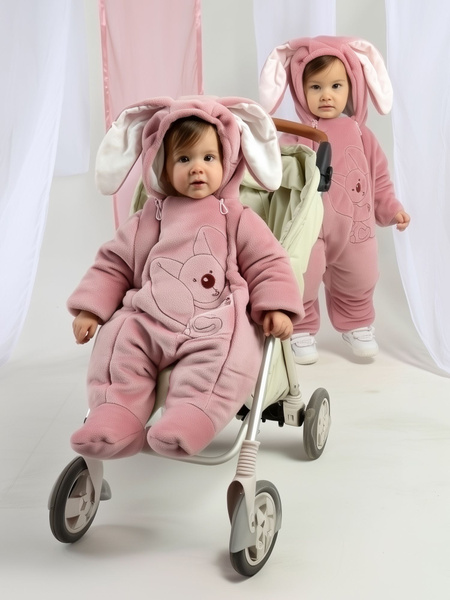 Комбинезон утепленный Девочки, Мальчики Сонный Гномик, размер 80, рост ...