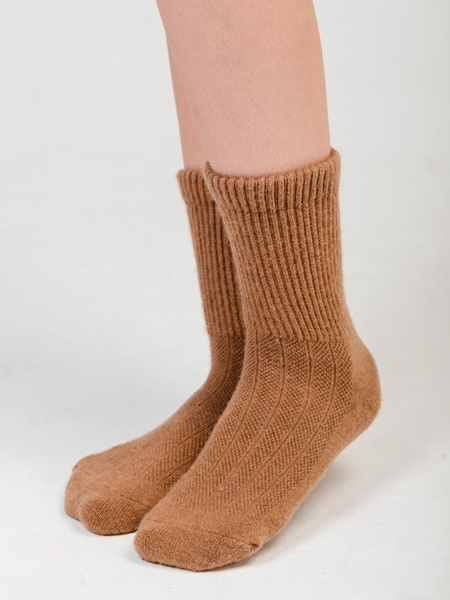 Носки Женский, Мужской, размер 37, 38 Верблюжья шерсть, Шерсть яка ...