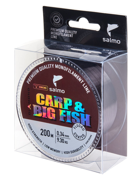 Леска для рыбалки Salmo DIAMOND CARP&BIG FISH, 1 шт. по 200 м купить c ...