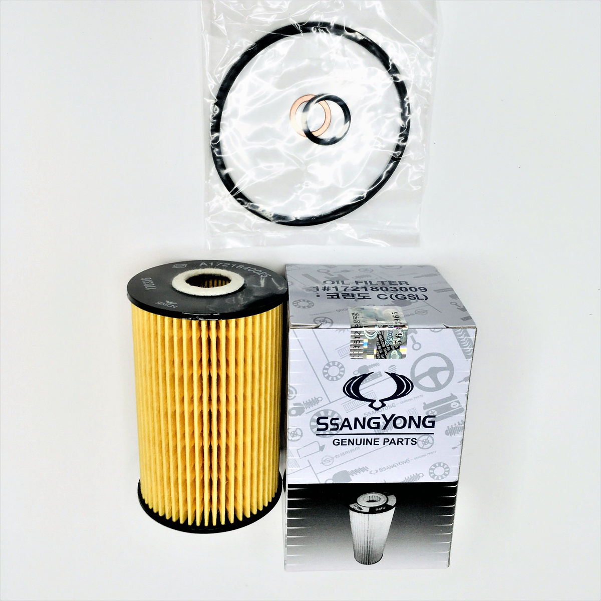 Фильтр масляный Ssang Yong 1721803009 / New Actyon/Korando (CK) 2.0 ...
