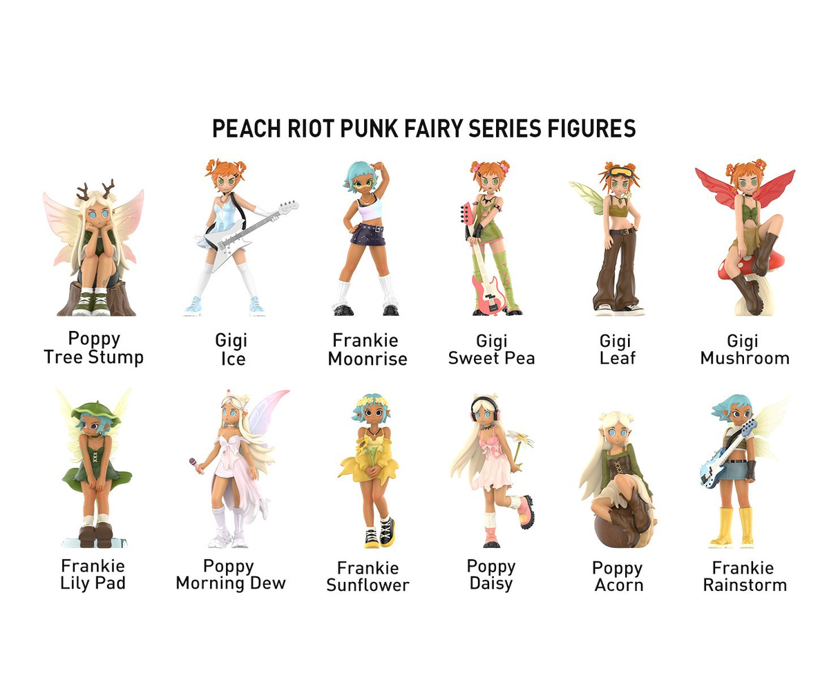 Коллекционная фигурка Слепая коробка POPMART Peach Riot Punk Fairy ...