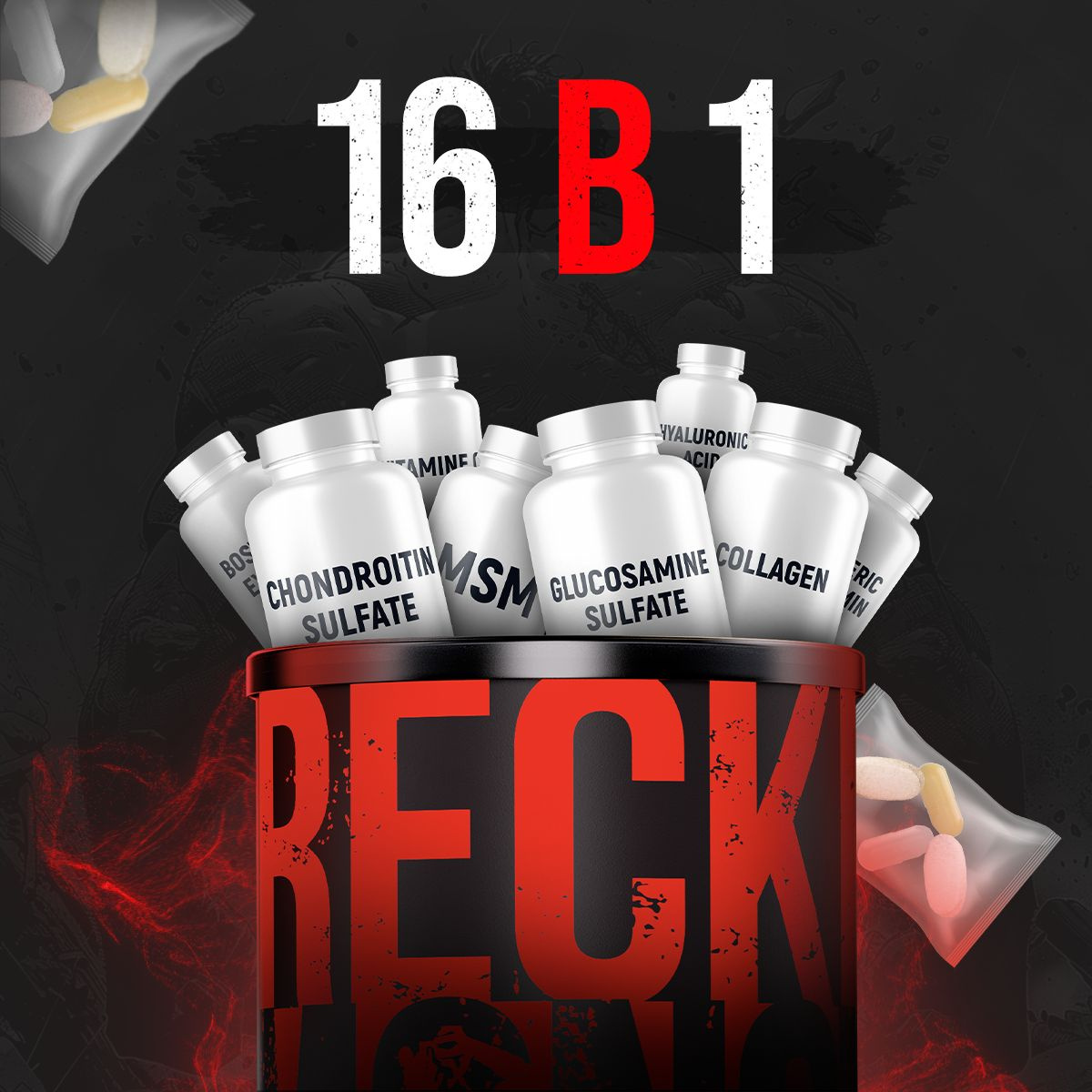 Комплекс для суставов и связок Reckful Monster Flex 30 packs купить на ...