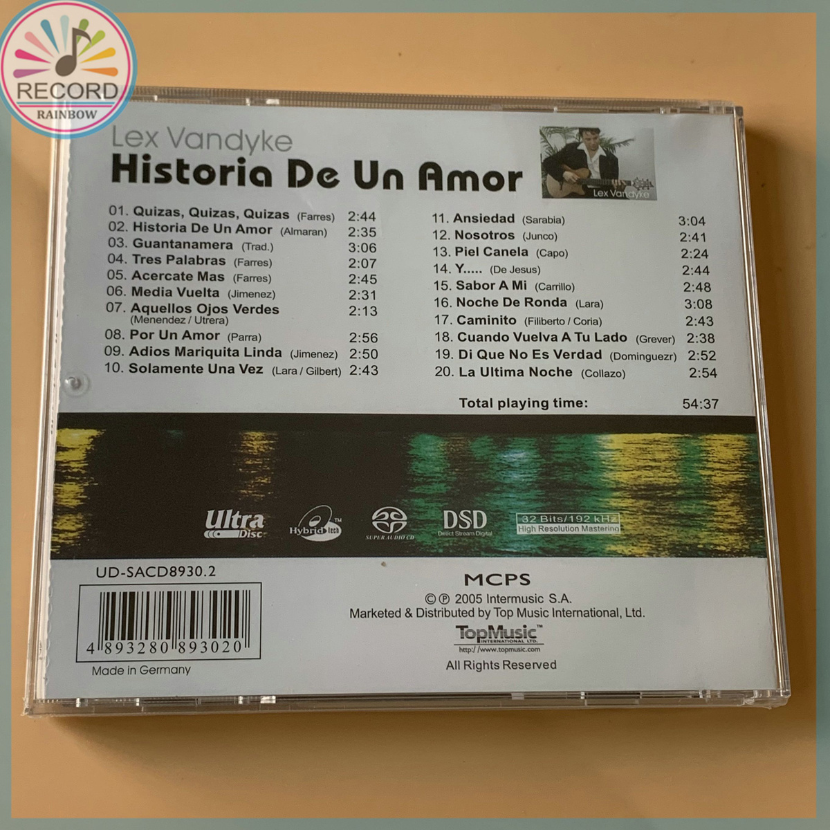 CD LEX VANDYKE HISTORIA DE UN AMOR CD настоящий Герметичная упаковка ...