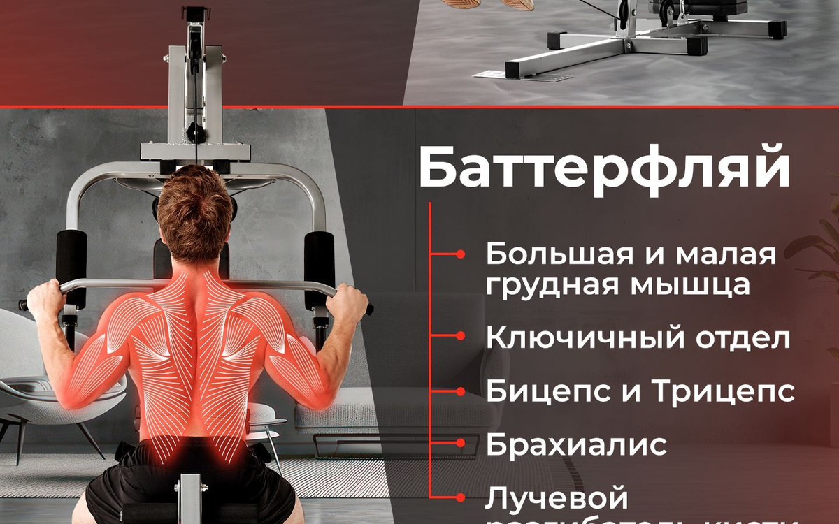 Силовой комплекс DFC HomeGym D7000-60 / стек 60 кг купить на OZON по низкой цене (1648692833)