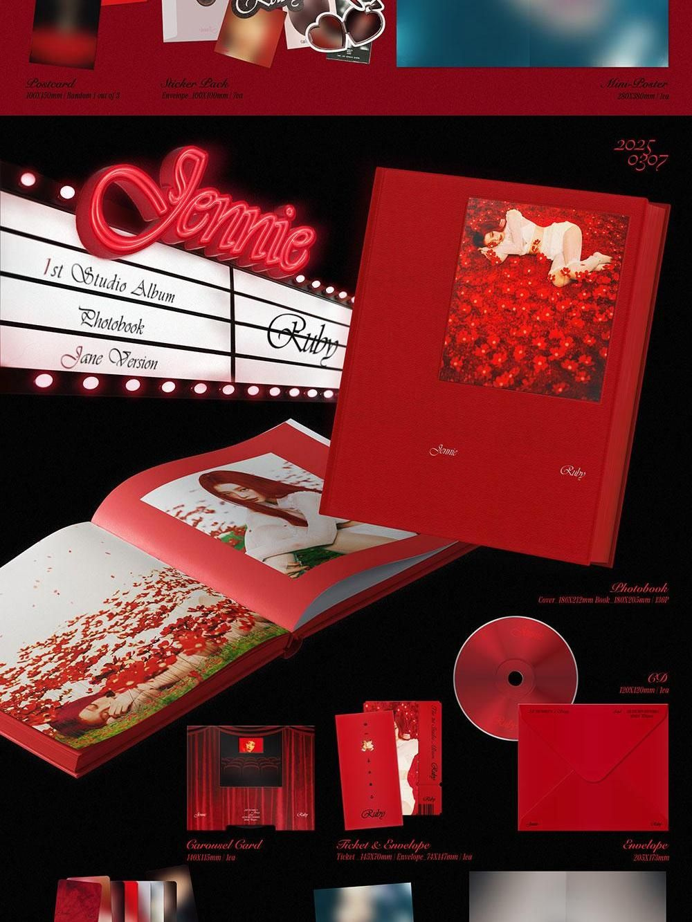 Альбом JENNIE - RUBY The 1st Studio Album PHOTOBOOK RANDOM Version ...