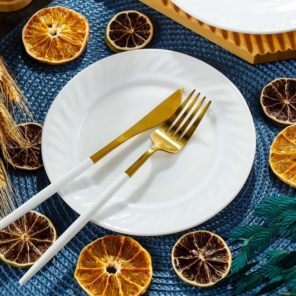 Тарелка десертная DANIKS, Стеклокерамика, диаметр 18 см купить c доставкой на OZON по низкой ...