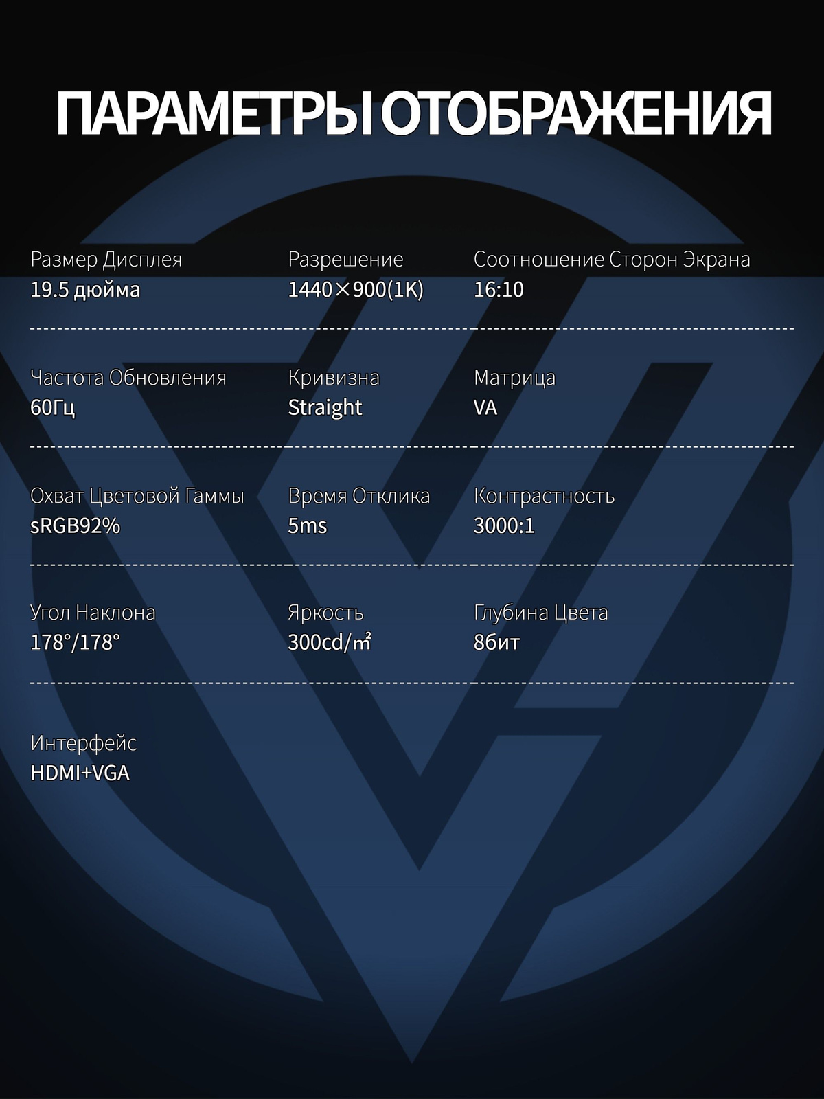 CrystalStorm 19" Монитор, черный купить на OZON по низкой цене (3177579631)