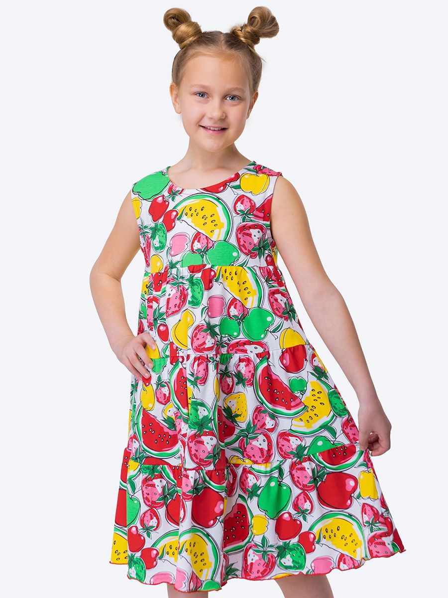 Платье Девочки Bonito kids желтый, зеленый Домашний Без рукавов ...