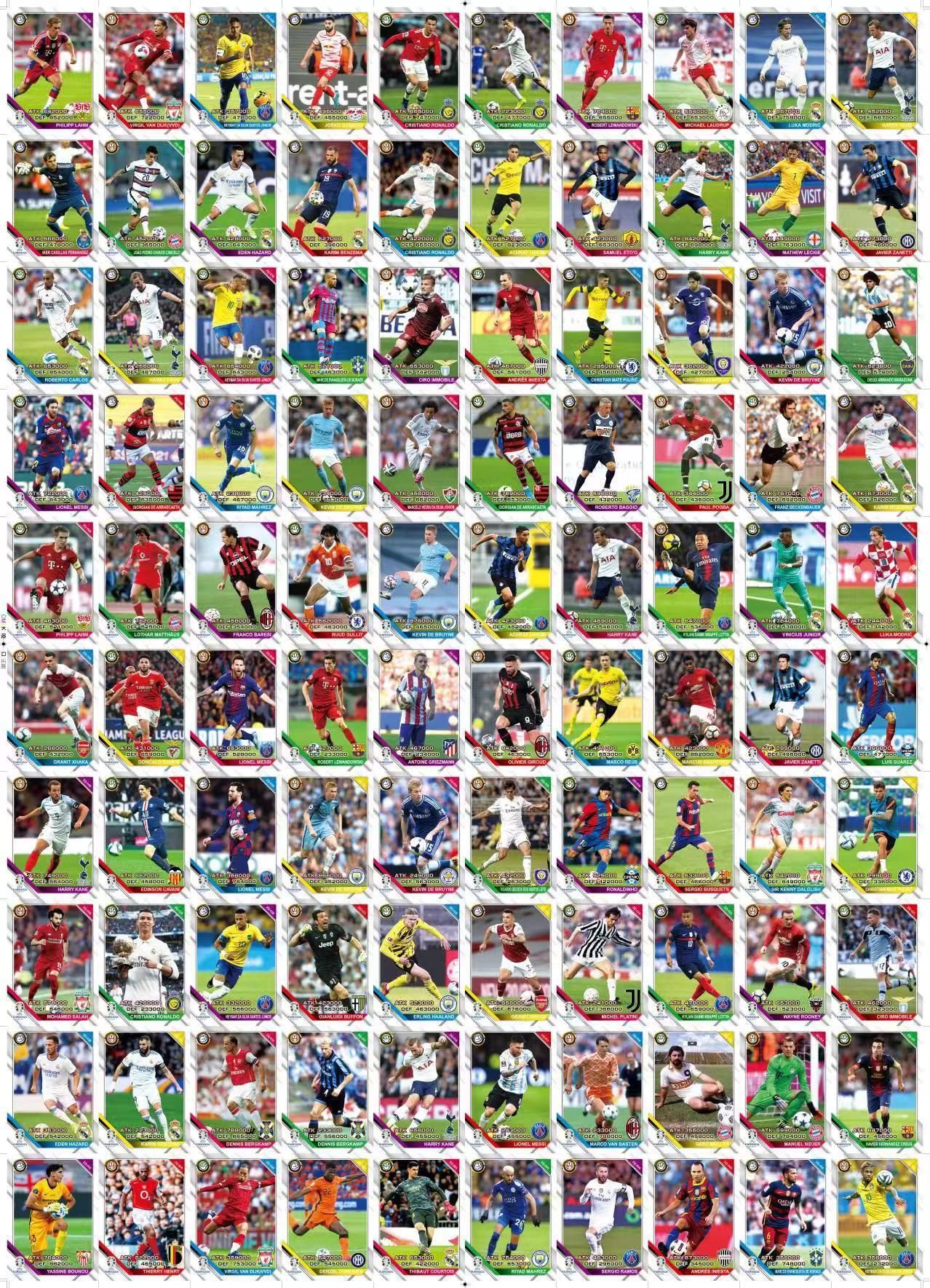 Чемпионат мира по футболу, Роналду, Неймар, Месси, звездные карточки ...