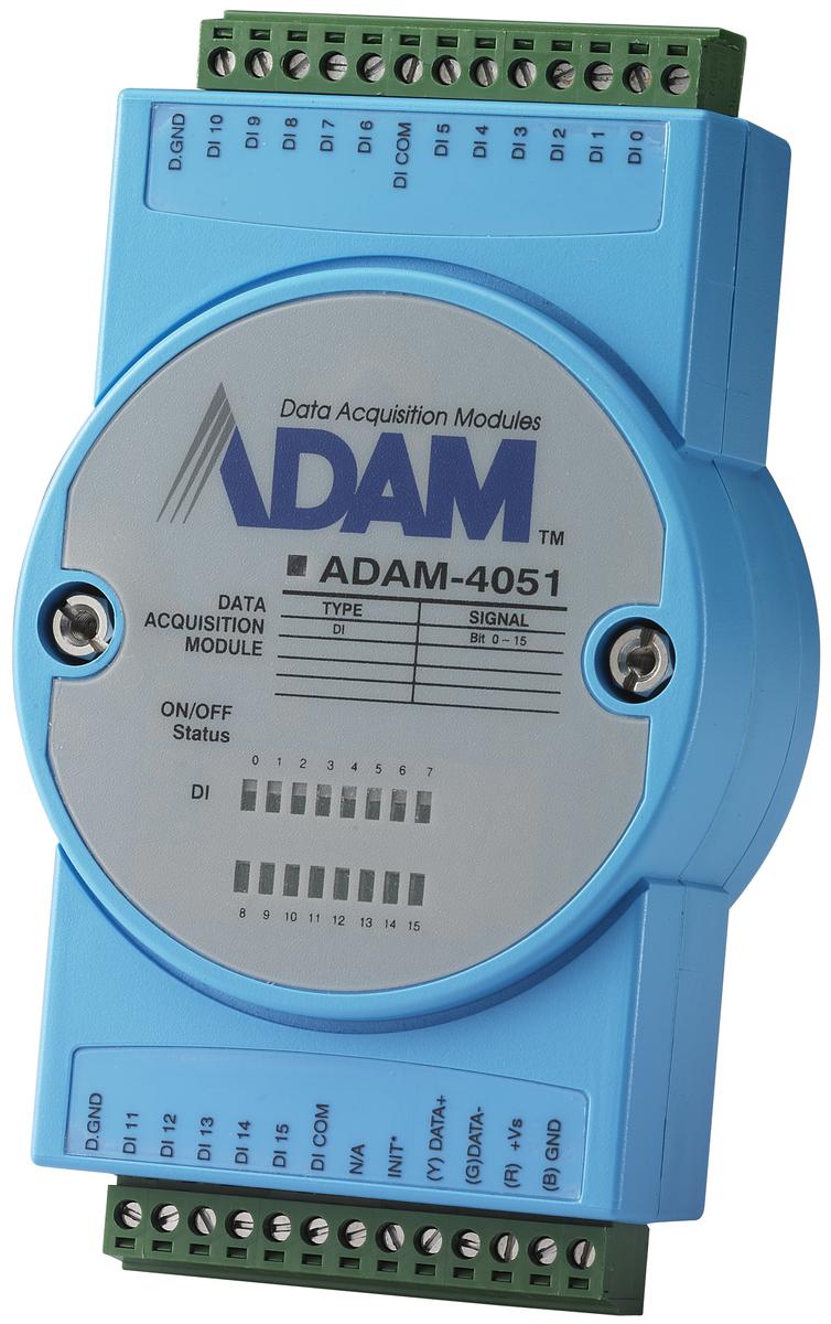Модуль дискретного ввода Advantech ADAM-4051 Modbus RTU/ASCII RS-485 ...