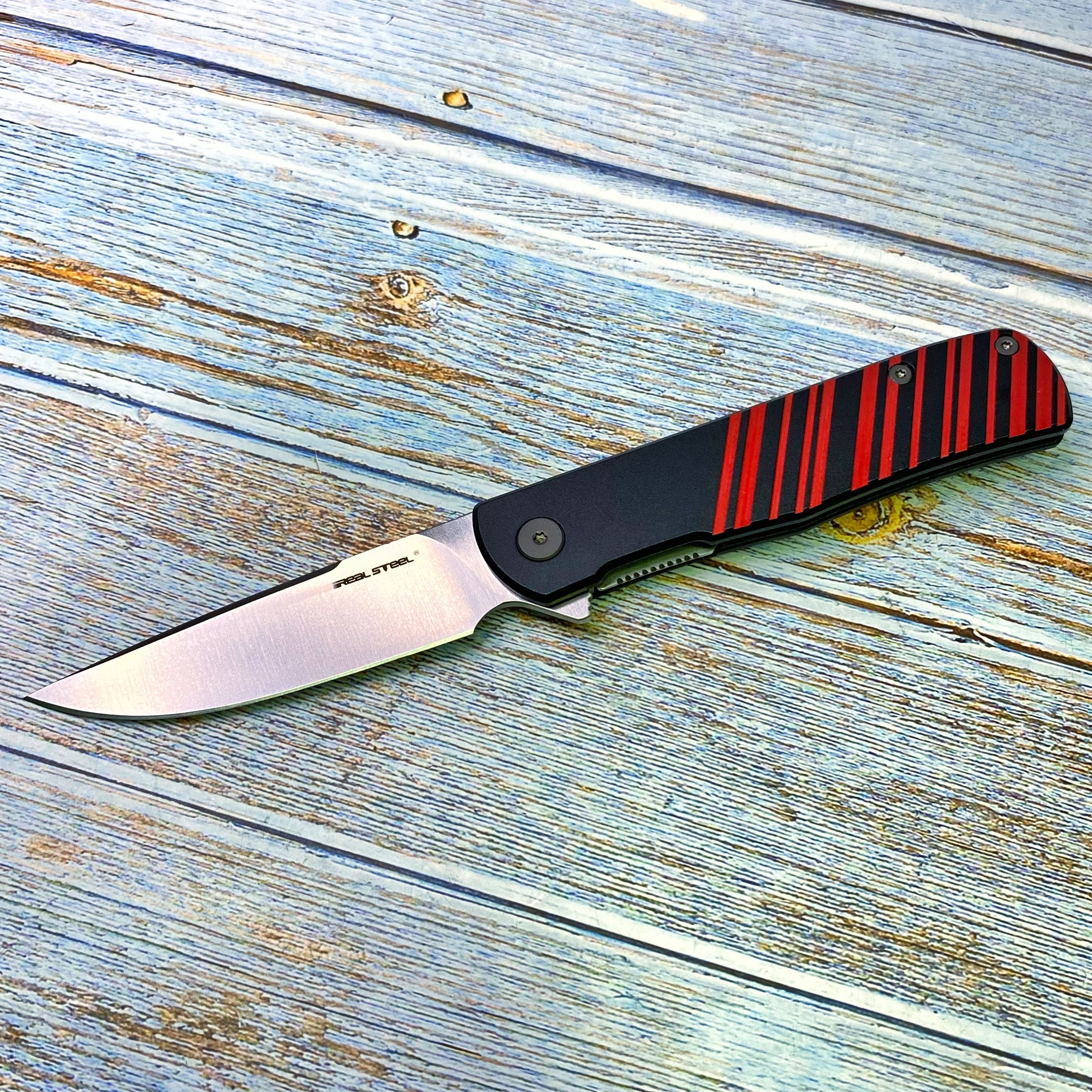 Складной нож Real Steel Karly Satin Black / Red 6052 купить на OZON по ...