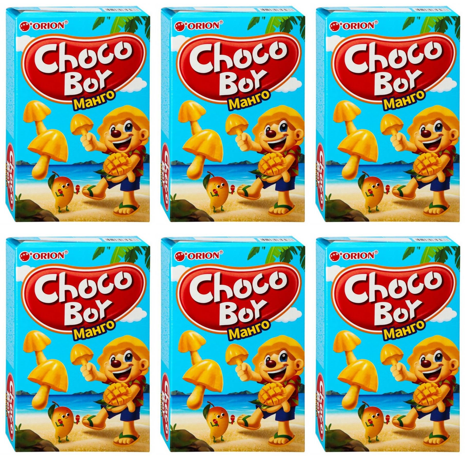 ORION CHOCOBOY Печенье Манго, 45 гр, 6 уп купить на OZON по низкой цене ...