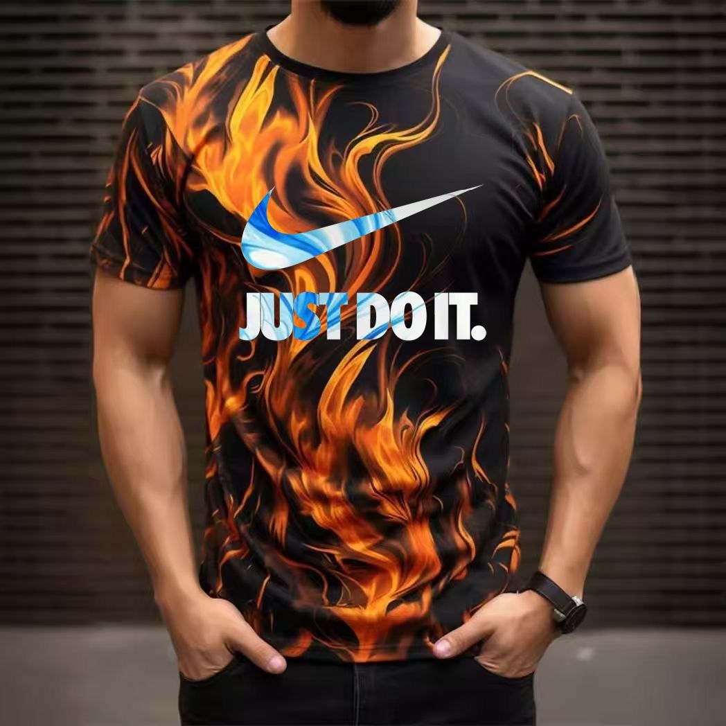 Футболка Мужской желтый Короткий, размер 56 Полиэфирное волокно Полоска ...