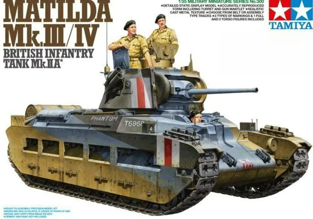 Tamiya 35300 1/35 Модель Британский пехотный танк Mark IIA Matilda MK ...