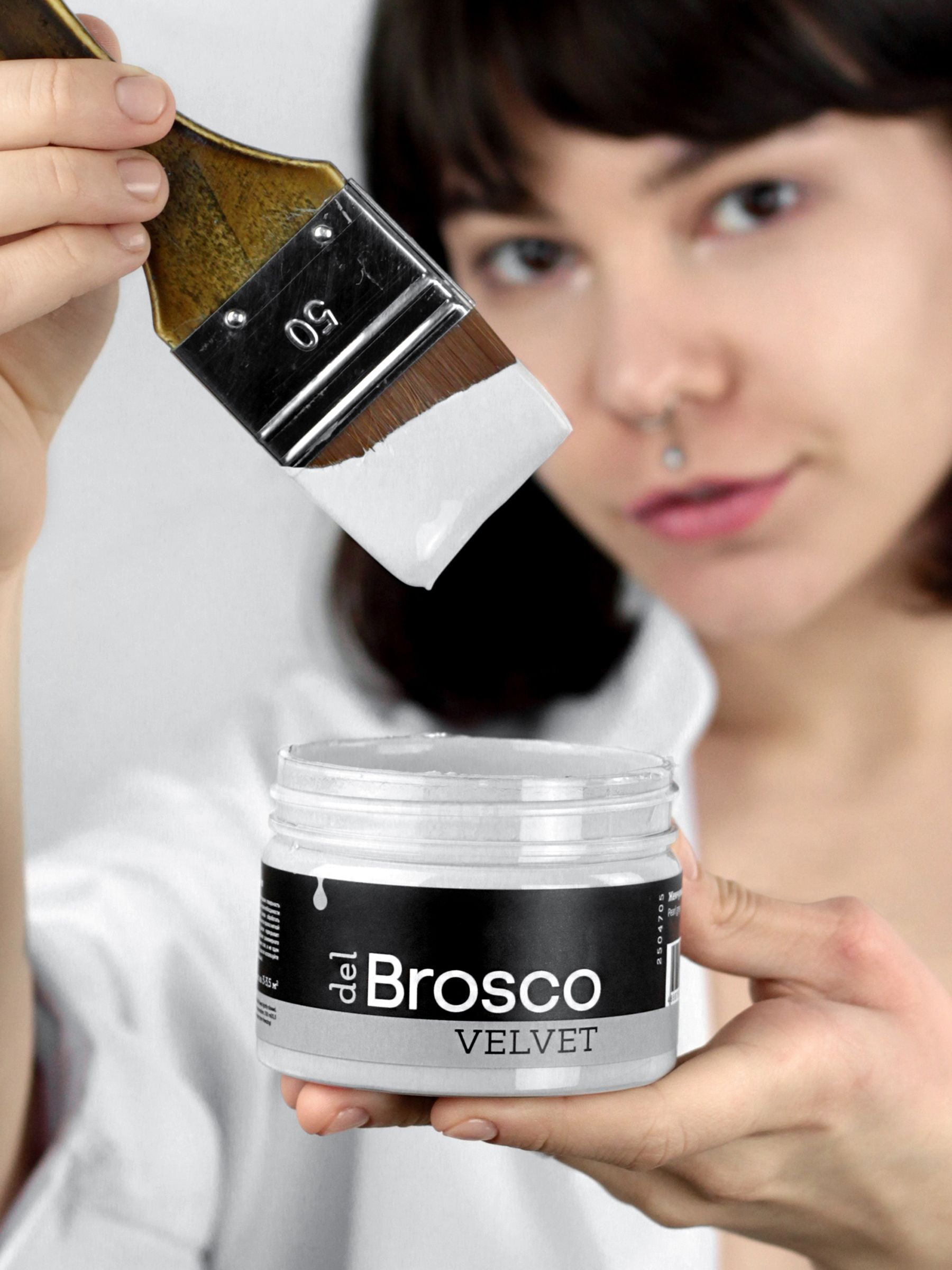 Краска для мебели, декора и интерьера del Brosco Velvet, банка 250 мл ...