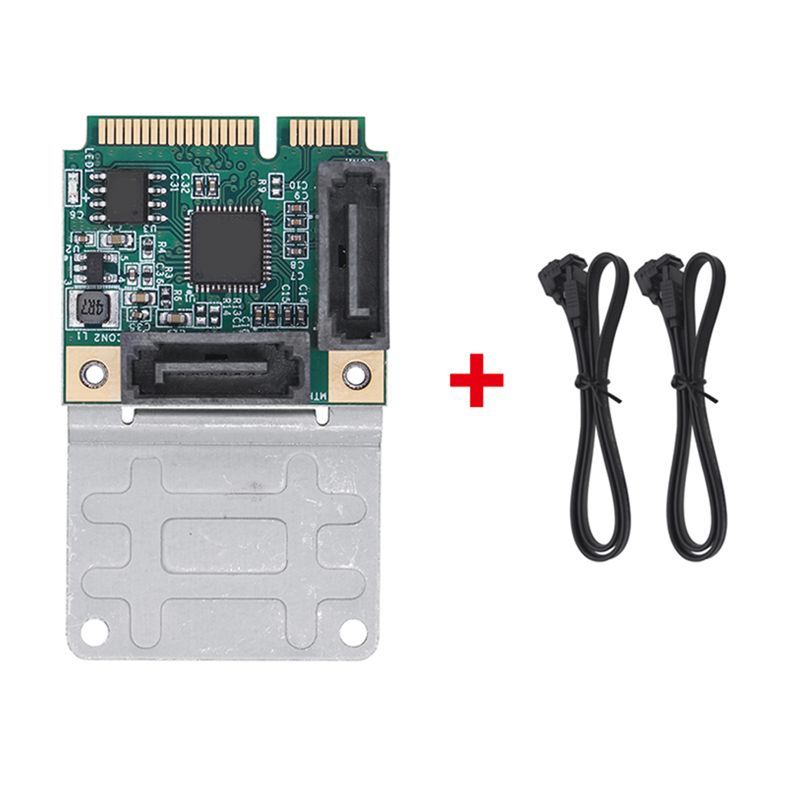 A0Mini PCI-E 2 Порта III 6G Mini PCI Express Контроллерная Карта SATA3 ...