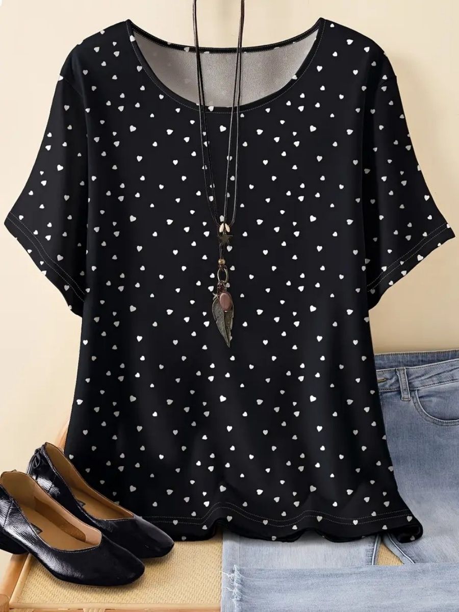 Футболка Женский алоэ Короткий, размер 50 Полиэфирное волокно ...