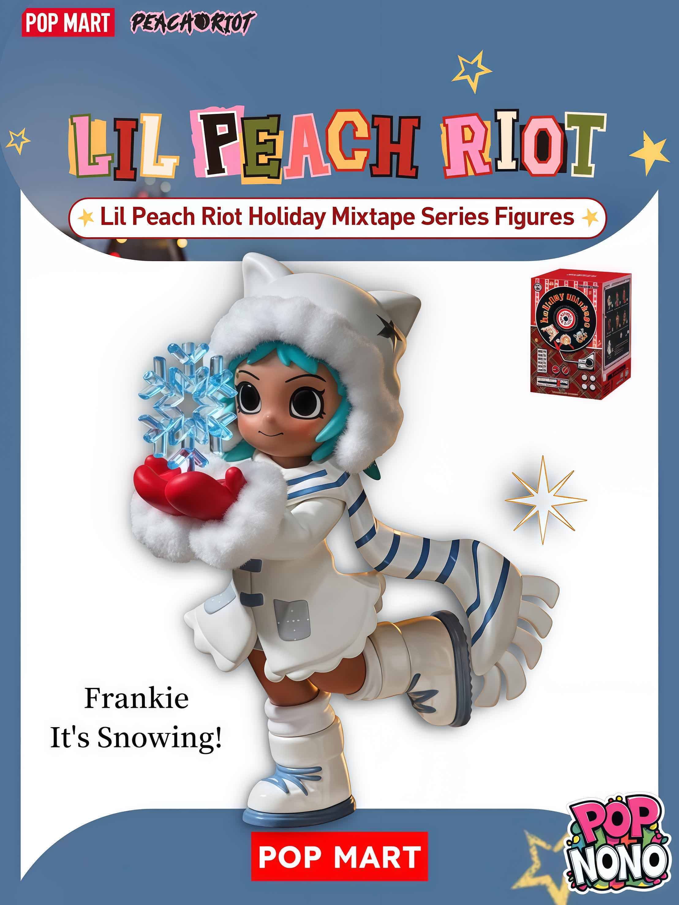 100% Original оригинал Коллекционная POP MART Lil Peach Riot Holiday ...