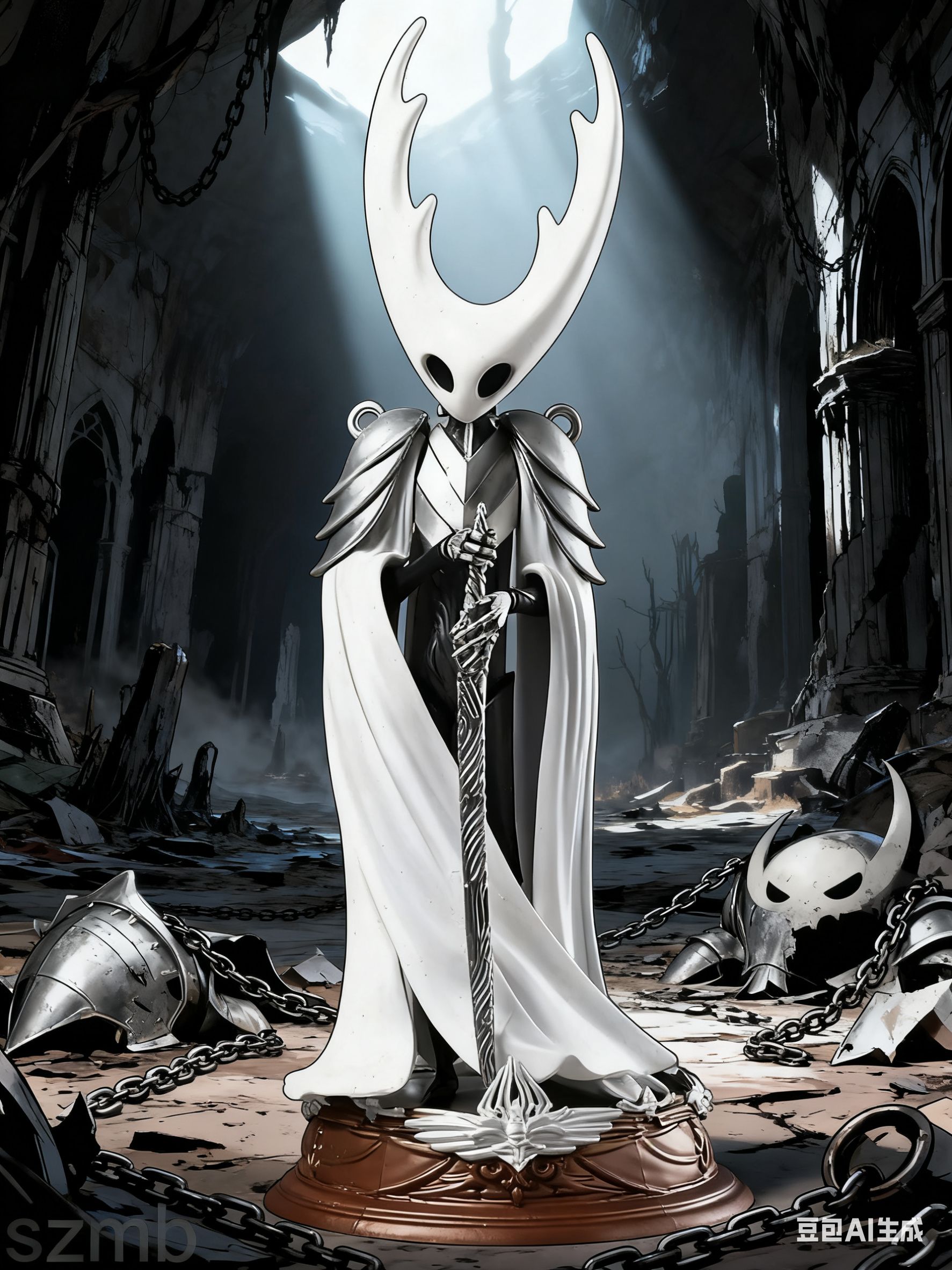 Фигурка Полый Рыцарь Бледный Король / Hollow knight The Pale King (25см ...