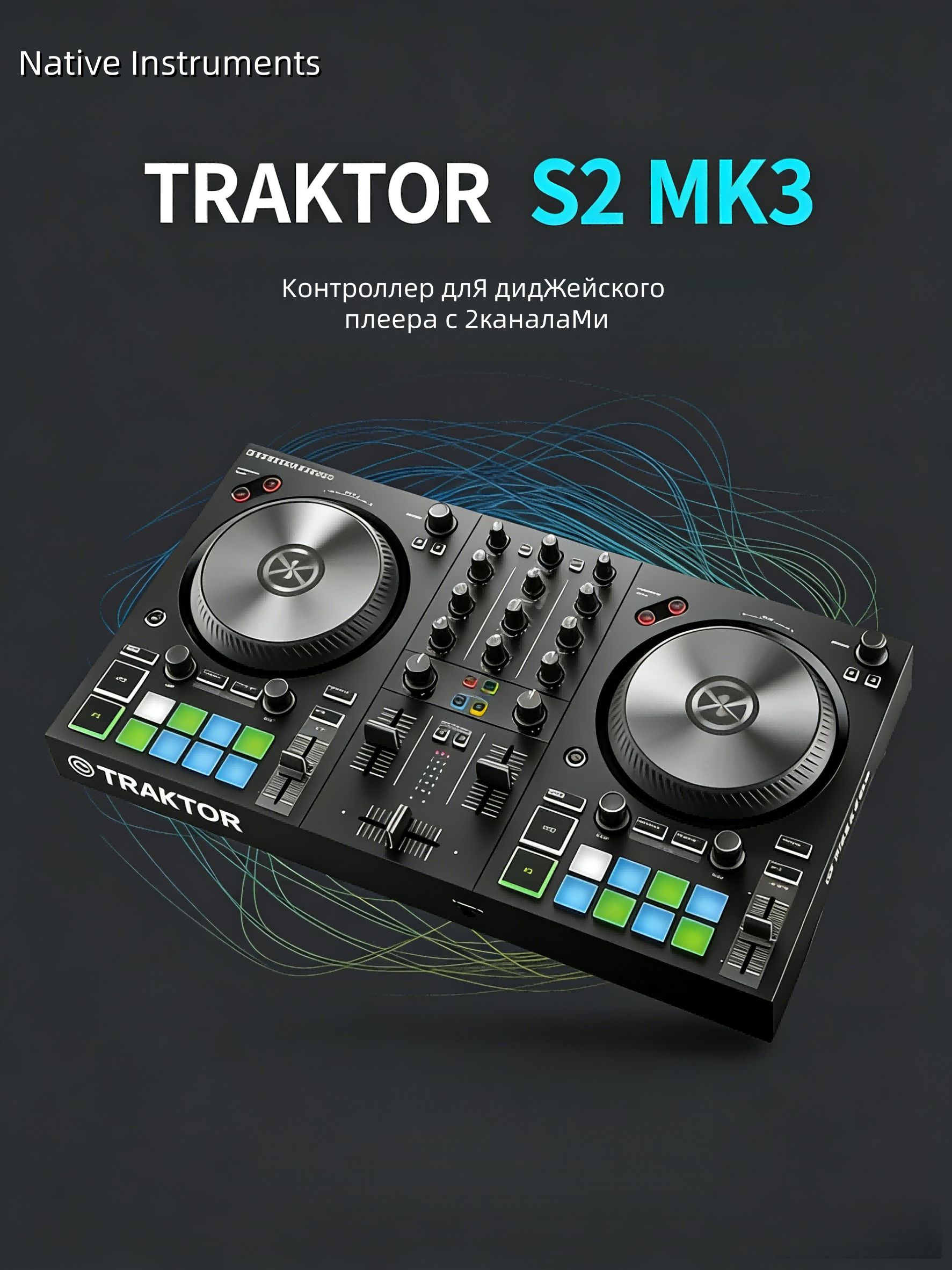 Native Instruments Dj контроллер Traktor Kontrol S2 Mk3 купить на OZON по низкой цене (3046951506)