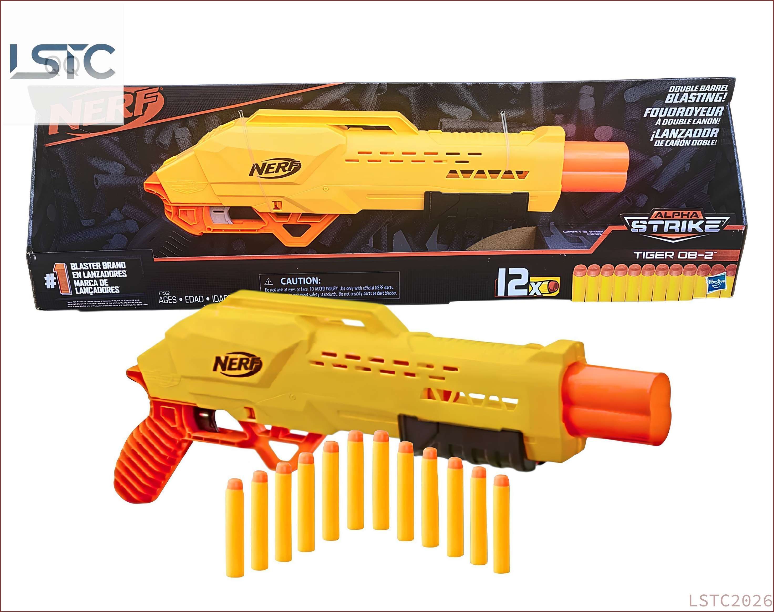 Бластерный пистолет Nerf Alpha Strike / Tiger DB-2 Double Barrel ...