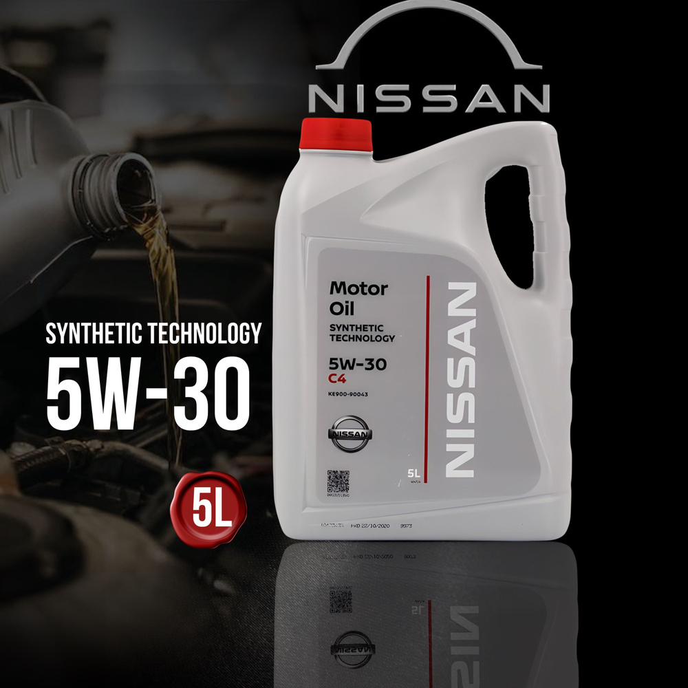 Масло моторное Nissan 5W-30 Синтетическое 5 л купить c доставкой на ...