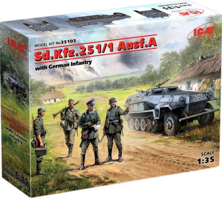 Сборная модель немецкого бронетранспортера Sd.Kfz.251/1 Ausf.A с ...