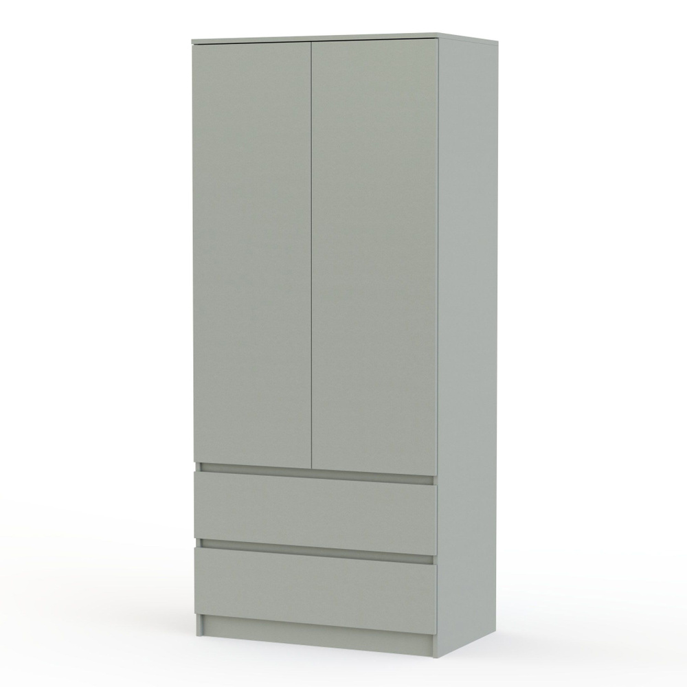 Шкаф распашной BestMebel Мальм 2 с ящиками, 70x55x200 см - купить по ...