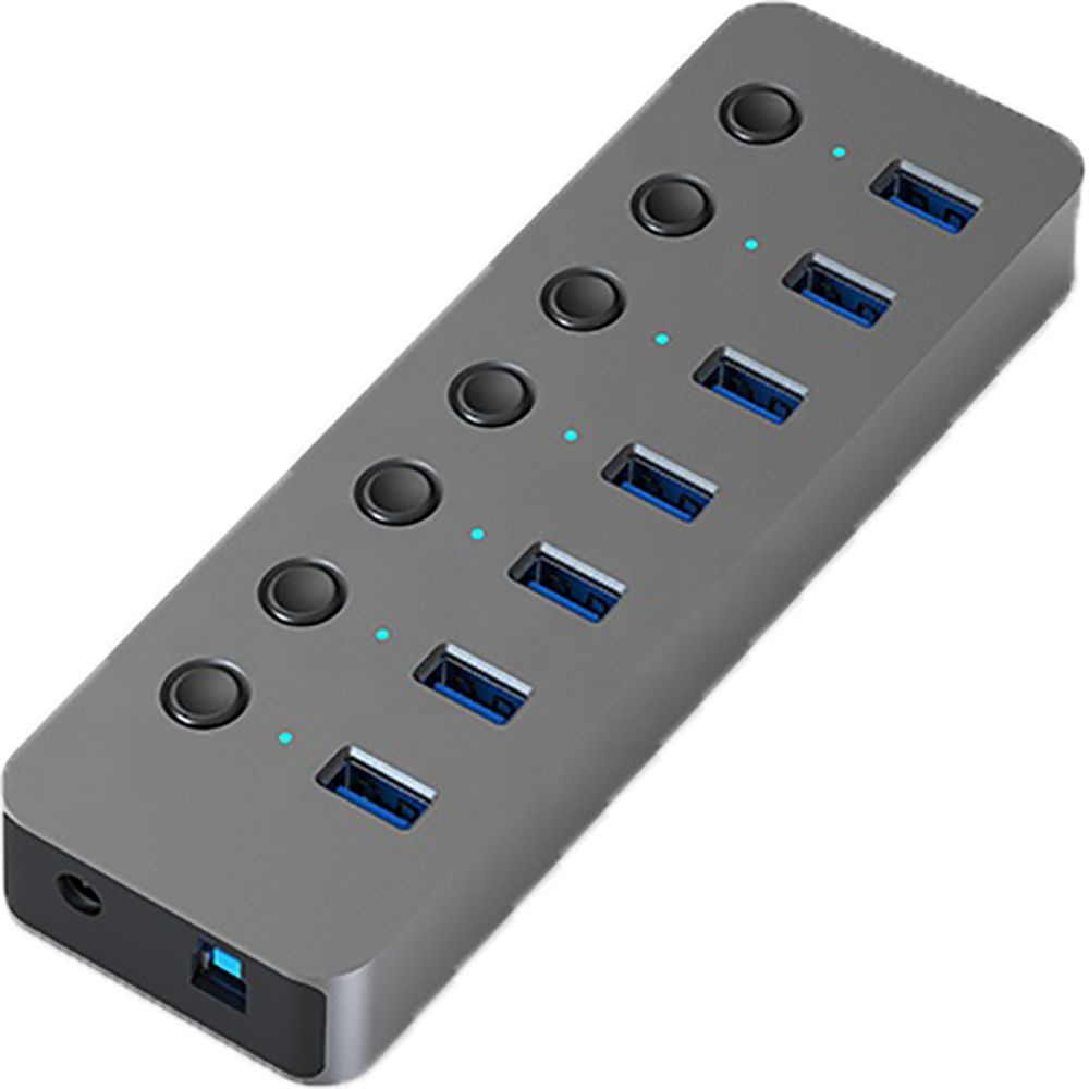 Концентратор Usb разветвитель хаб Gsmin Ub 08 на 7 портов Usb 3 0