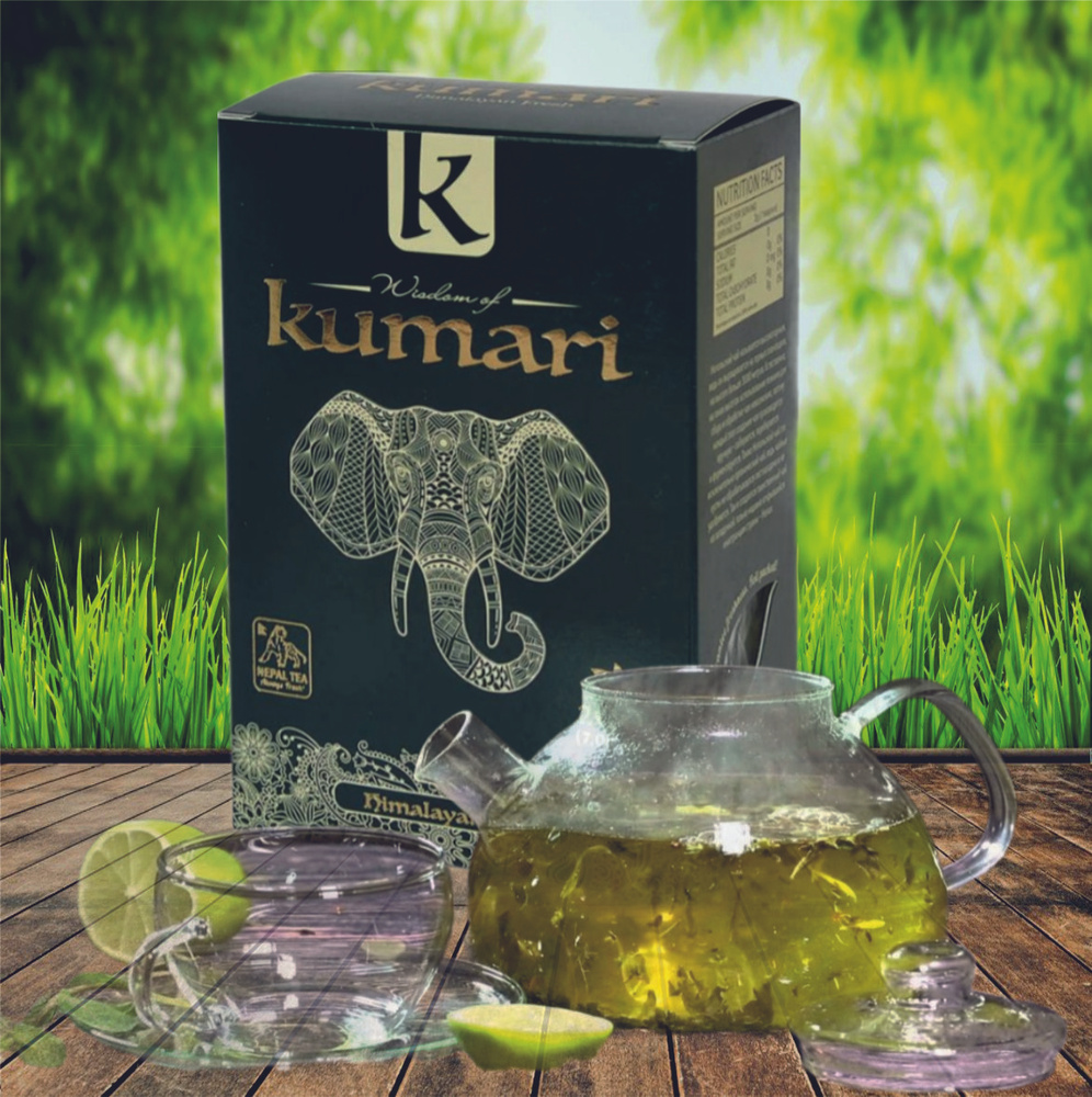 Чай зеленый Kumari крупнолистовой Кумари Свежесть Гималаев 200г ...
