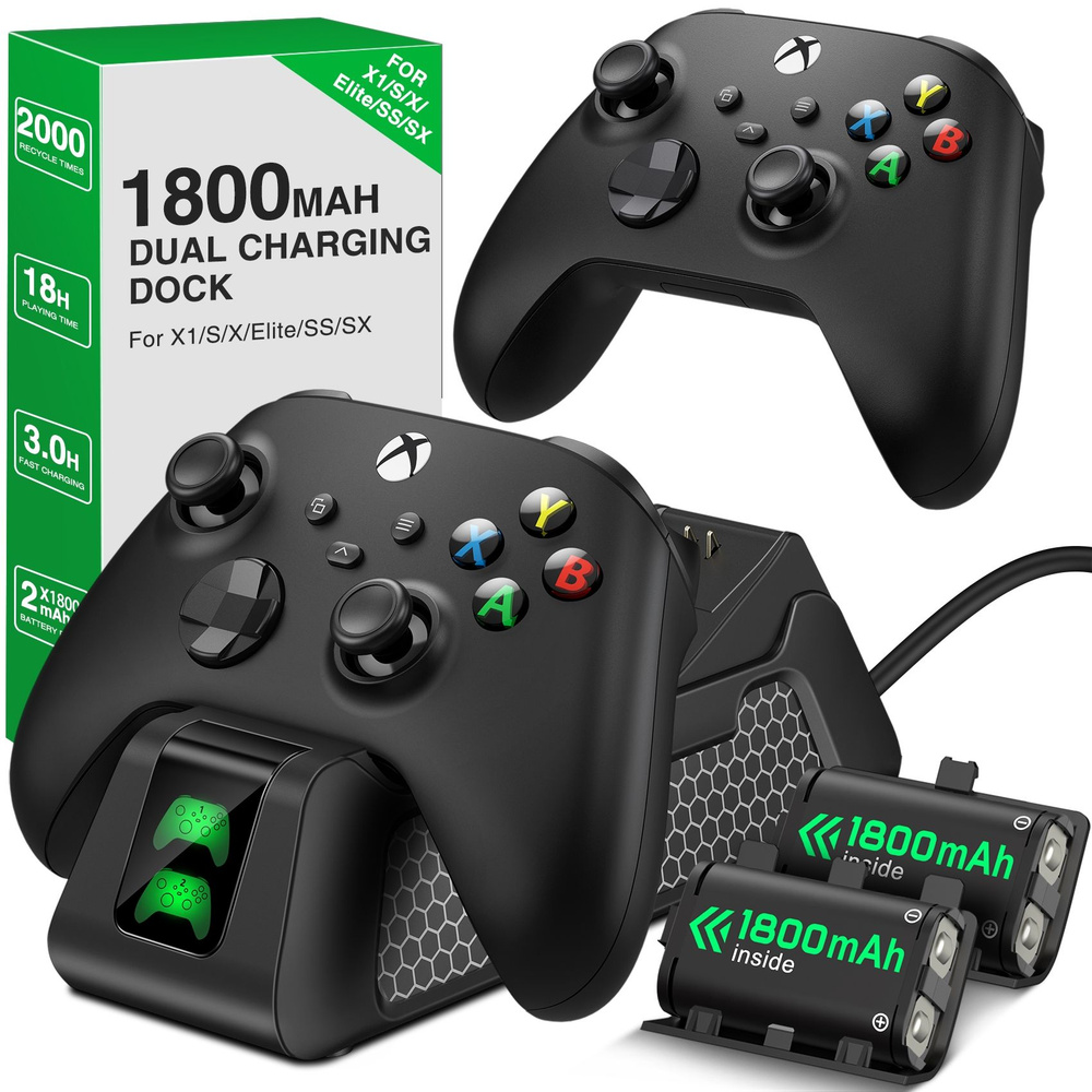 Зарядная станция контроллера для Xbox Series X/S, Xbox One/X/S/Elite с ...