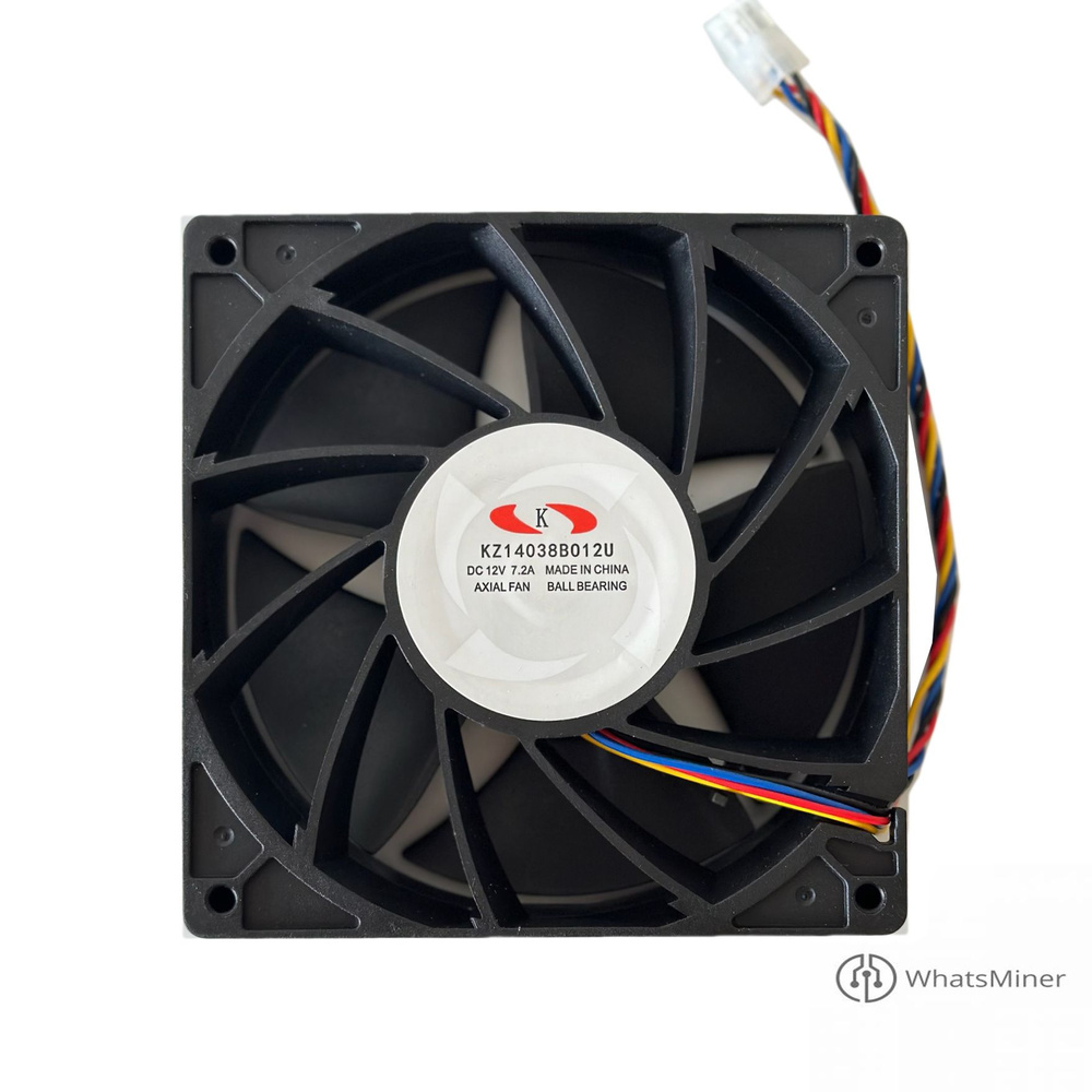 Вентилятор/кулер для асика Whatsminer KZ 14038B012U 4pin 5 лопастей ...