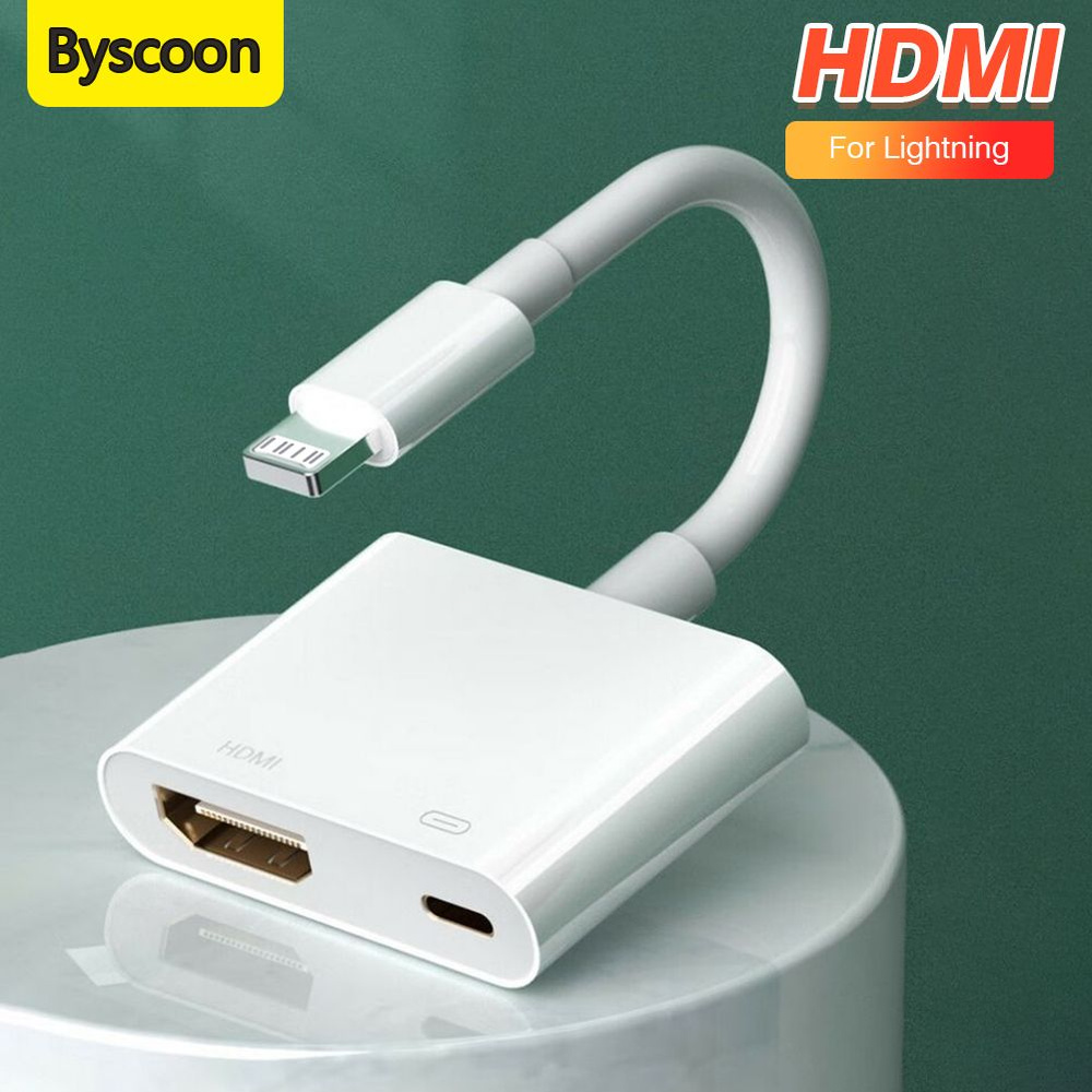Адаптер переходник конвертер с Lightning на Lightning+HDMI - купить с ...