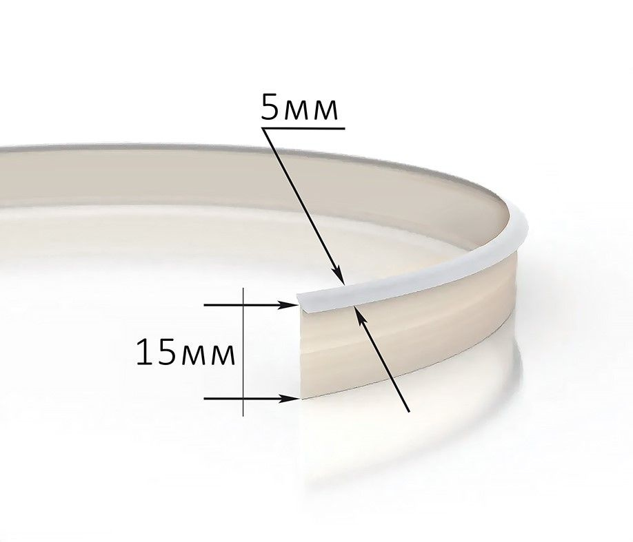 Уплотнитель для столешницы Simple, 4200 мм - прозрачный - купить с ...