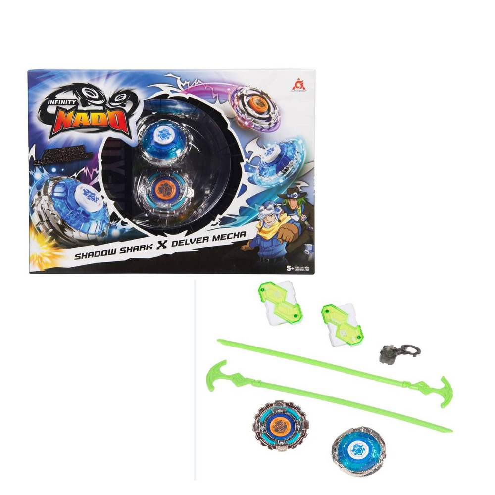 Infinity Nado, 2 волчка "Сплит" с пусковым устройством - купить с ...