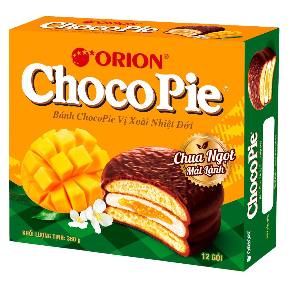 Orion Choco pie Пирожное Тропический манго, 360 г, (Вьетнам) купить на OZON по низкой цене ...
