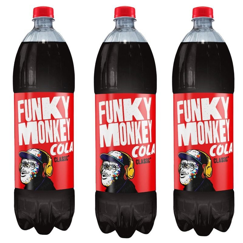 Напиток безалкогольный " Funky Monkey Cola classic сильногазированный 1 ...