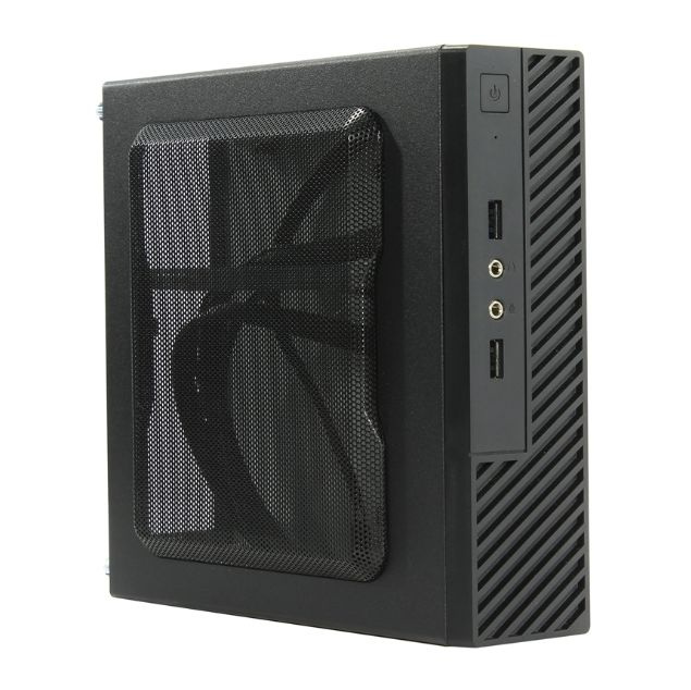 Компьютерный корпус Powerman Me100s Bk 6133715 черный Slim Desktop