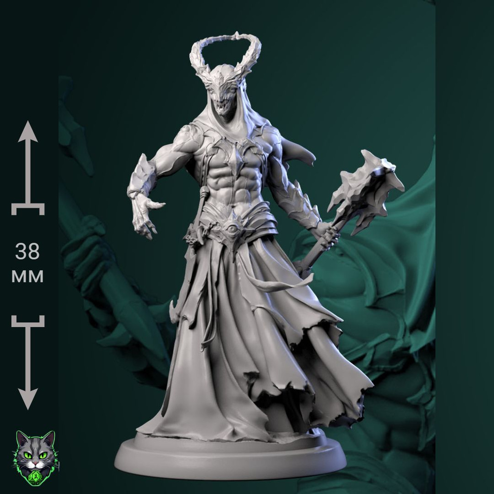 Миниатюра фигурка для настольных игр ДнД ( DnD ) Безглазый гуманоид ...