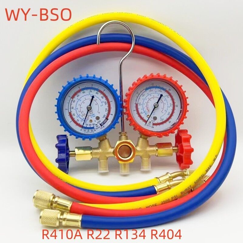 Коллектор манометрический со шлангами CT-536(R22/134/404/410A) для заправки хладагента, фреона ...