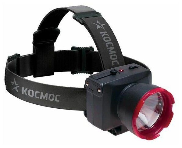 Космос Фонарь налобный аккумуляторный H1W, 2 режима, 1W LED, 500 mАh ...