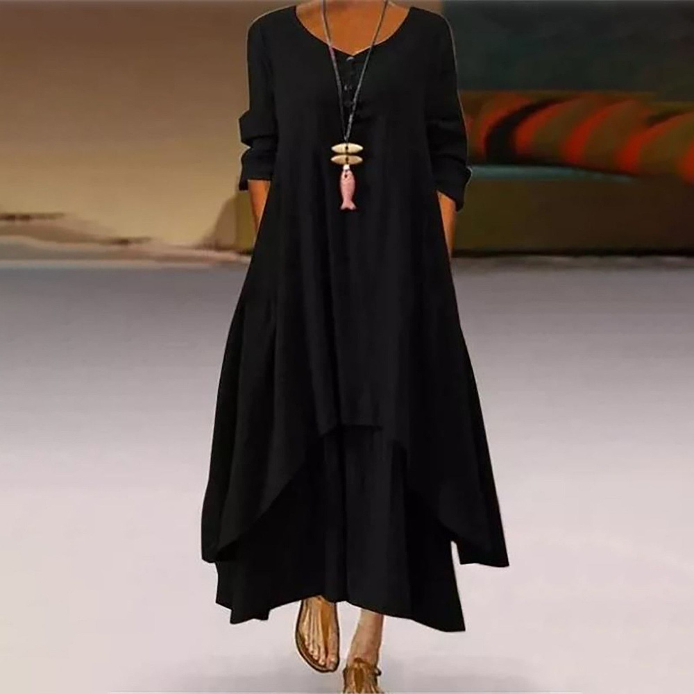 Платье Женский HXD черный Повседневный, размер 54 купить c доставкой на OZON по низкой цене ...