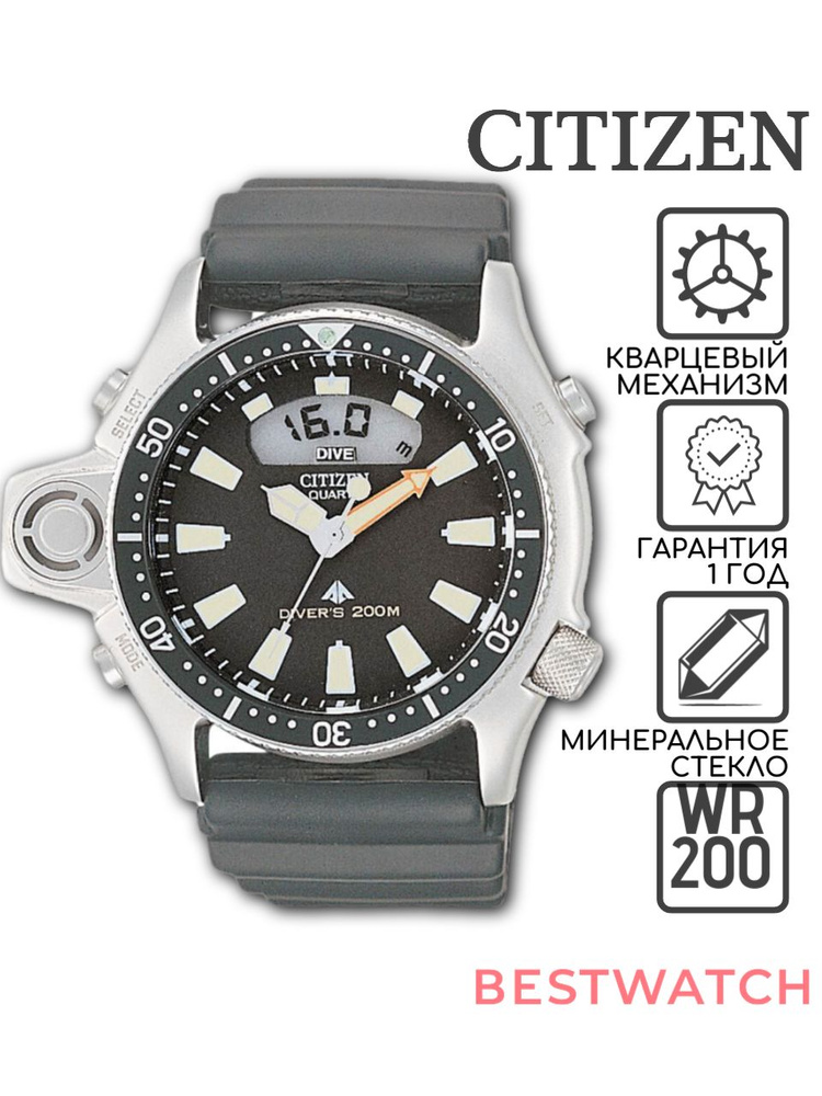 Мужские наручные часы Citizen Promaster JP2000-08E купить на OZON по низкой цене (1569122202)