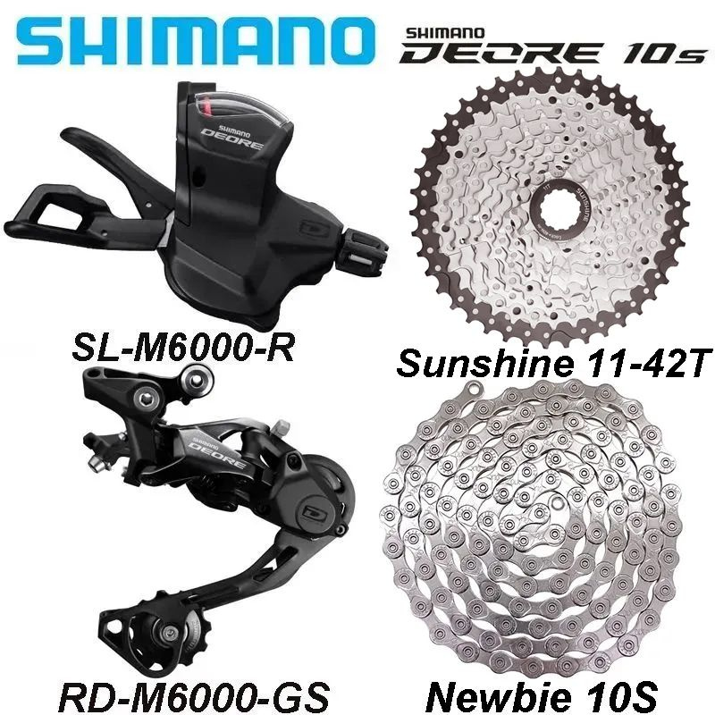 Рычаг переключения SHIMANO Deore M6000 + задний переключатель RD-M6000 ...