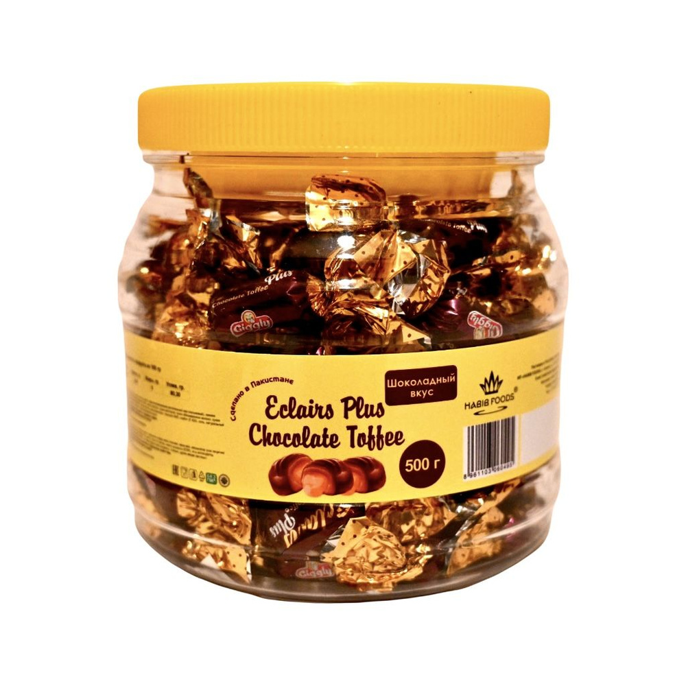 Конфеты Eclairs Plus Chocolate Toffee,500 гр - купить с доставкой по ...